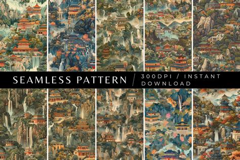 Ancient Chinese Palace Patterns Graphic By Inknfolly · Creative Fabrica