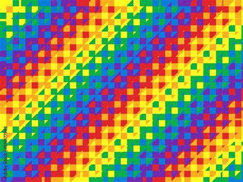 Lgbt Coloured Pattern Stock Illustration Adobe Stock