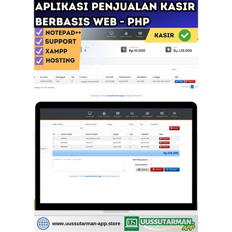 Jual Aplikasi Penjualan Kasir Berbasis Web Php Native Shopee Indonesia