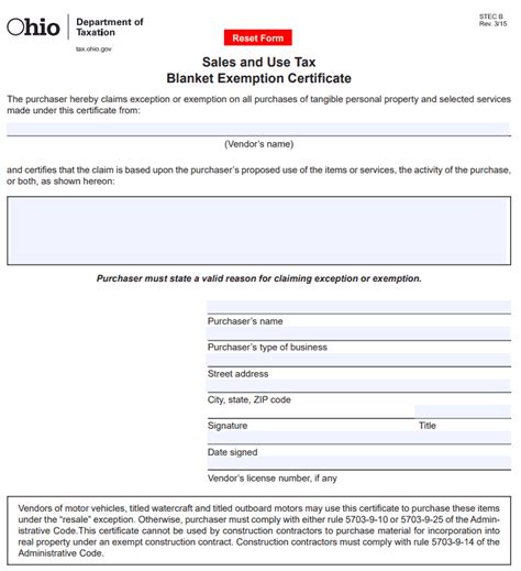 How To Get An Ohio Sales Tax Exemption Certificate [2023 Guide