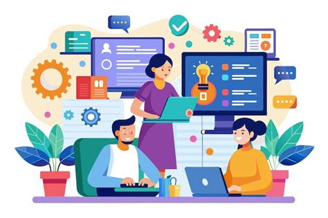 Participants Are Actively Engaging In A Coding Workshop Collaborating