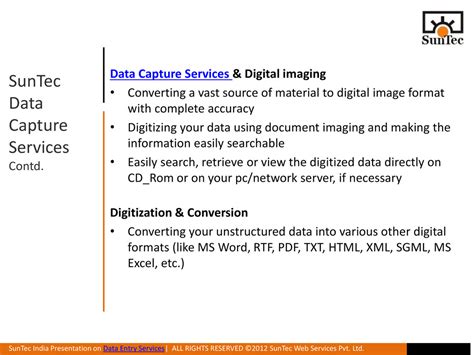 Suntec Data Entry Services Speaker Deck