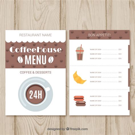 커피 메뉴 템플릿 벡터 Freepik에서 무료 고품질 벡터를 다운로드하세요 Freepik