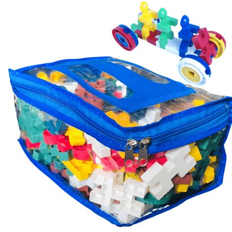 Blocos De Montar Multi Encaixes Divertidos Peças Educativos Futura Brinquedos Educativos