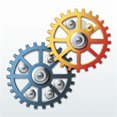 Premium Photo There Are Two Gears That Are Connected Together On A
