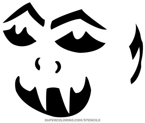 Pochoir Visage De Vampire Bricolages En Papier