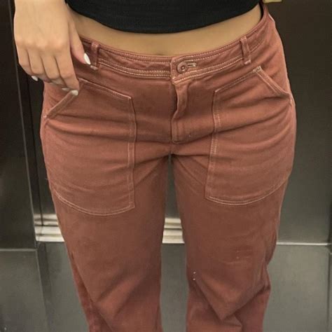 Aritzia Clay Brown Pink Wilfred Cargo Pants With Depop