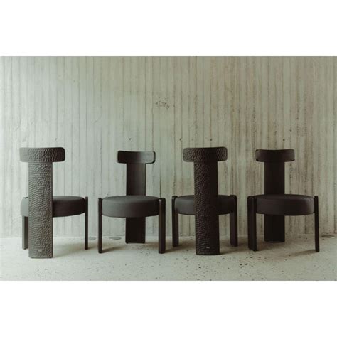 Gabo Black Solid Oak Wood Dining Chair By David Del Valle Philia