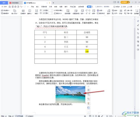 Wps文档插入的图片为什么显示不出来 Wps文档电脑版让图片显示出来的方法教程 极光下载站