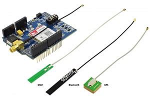 Arduino Shield Sim Gprs Gsm Gps Bt Partco