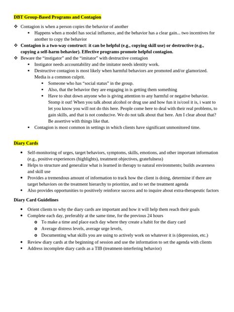 dbt certification notes long format pdf dialectical behavior