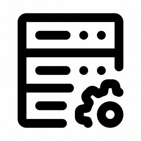 Database Big Data Server Setting Management Icon Download On