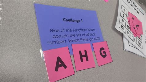 12 Basic Functions Challenge Activity For Pre Calculus Math Love