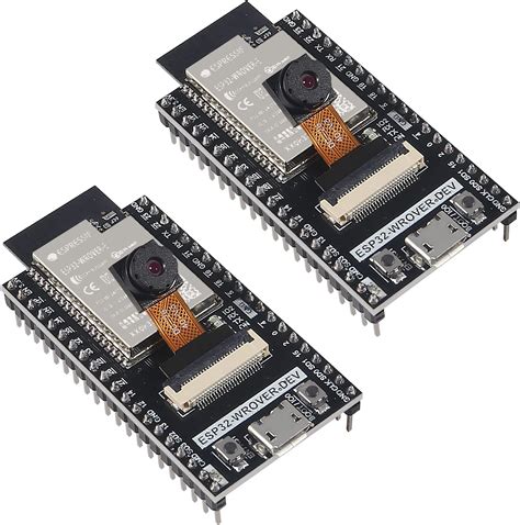 Aitrip 2 Pcs Esp32 Esp32 Wrover Board With Camera Wifi And Bluetooth Development Board