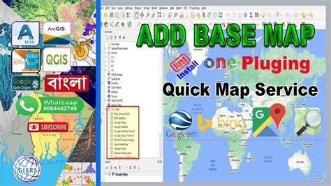 Add Base Map In Qgis Osm Map Google Map In Qgis Background Maps In Qgis Youtube