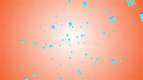 Colorful Checkered Background With Moving Rotating And Floating