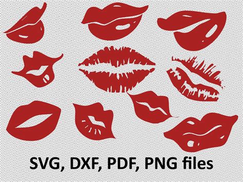 Kissing Lips Svg Kiss Cut File Valentine Svg Wedding Svg Kiss Clipart