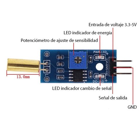 Modulo Sensor De Inclinacion Tilt Sw520d Tecneu