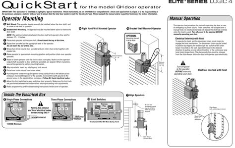 CHAMBERLAIN GH QUICK START MANUAL Pdf Download ManualsLib