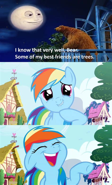 Rainbow Dash Laughs At Luna Moons Tree Friends By Ehrisbrudt On Deviantart