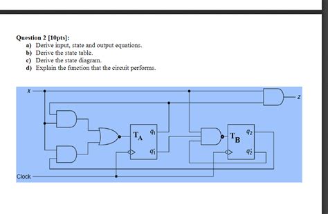 Solved Question Pts A Derive Input State And Output Chegg