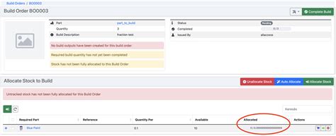 BUG Floating Point Precision Problem When Calculating Required Quantities In A Build Order