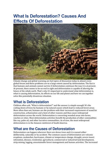 Ppt What Is Deforestation Causes And Effects Of Deforestation Powerpoint Presentation Id