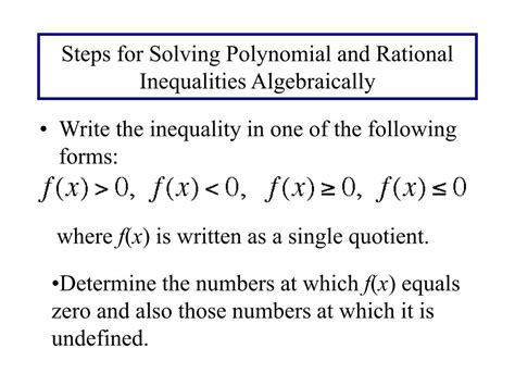 Ppt 45 Polynomial And Rational Inequalities Powerpoint Presentation