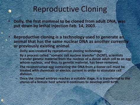 Cloning Introduction Types Advantages And Disadvantages Ppt