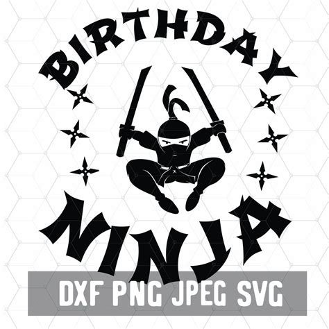 Birthday Ninja Svg Ninja Fighter Svg Martial Arts Etsy