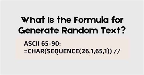 What Is The Formula For Generate Random Text Lipsum Hub
