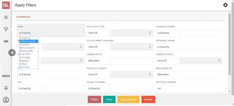 How To Use Filter Operators Sellerlegend Knowledge Base
