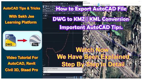 Export Autocad Dwg To Kmz Kml Learn Autocad In Hindi