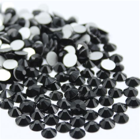 Jet Black Glass Rhinestones The Tumbler Supply Store