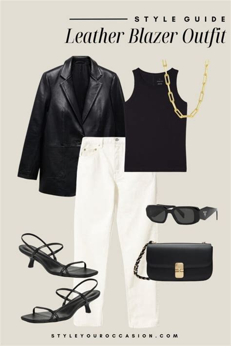 How To Style A Leather Blazer In Effortless Chic Minimal