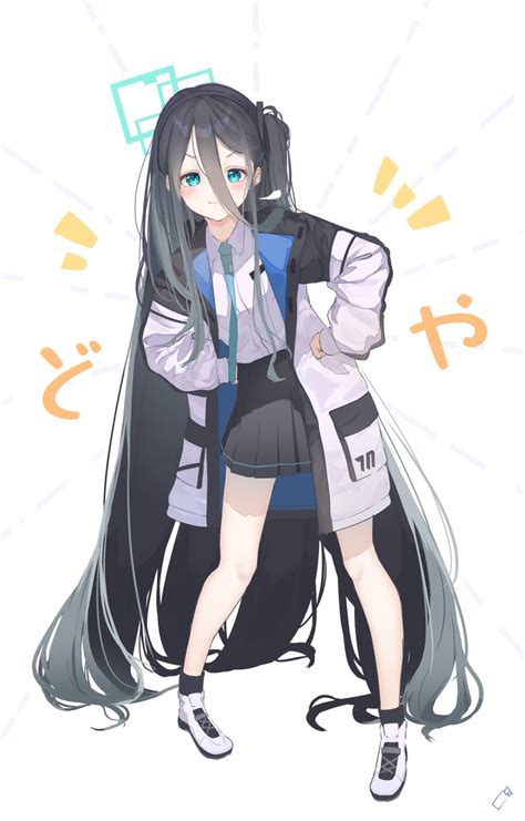 Aris Blue Archive 1girl Absurdly Long Hair Solo Very Long Hair Long