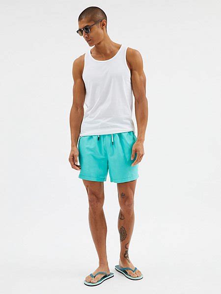Orange Plain Swim Shorts Men George At Asda