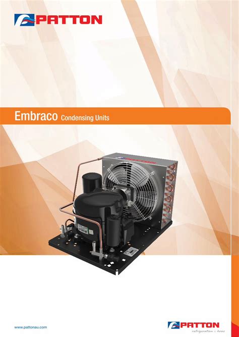 Pdf Embraco Condensing Units Au Cooled Condensing