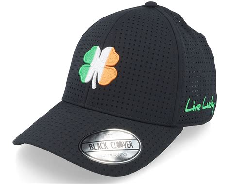 Ireland Perf Black3d Ireland Flag Clover Flexfit