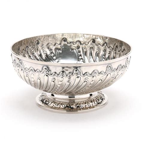 A Large George Iii Silver Armorial Punch Bowl Lot 1011 Fine Silver