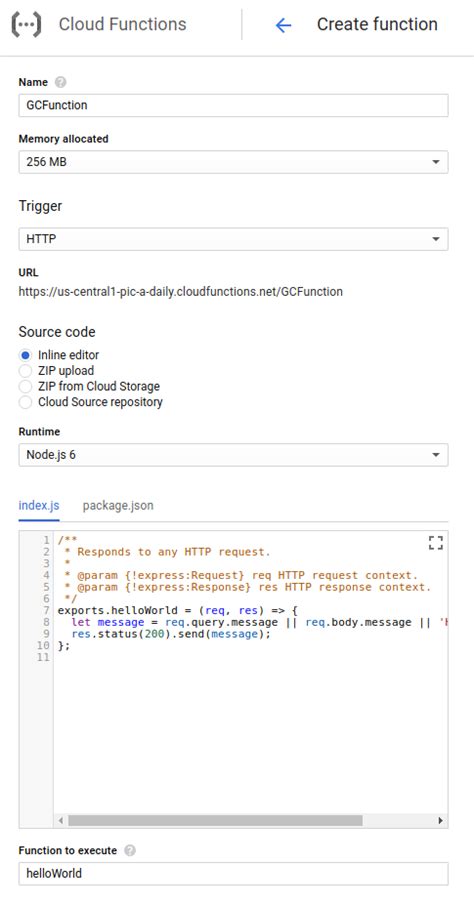 Getting Started With Cloud Functions Google Codelabs