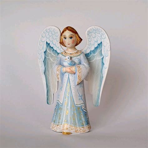 Wooden Figure Made Of Wood Angel Etsy