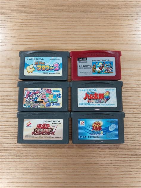 Yahooオークション 【d1877】送料無料 Gba ソフト6本まとめて ゲ