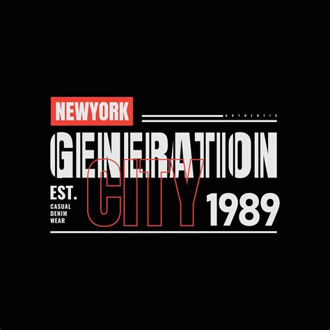 New York City Typography Vector T Shirt Design 9512477 Vector Art At