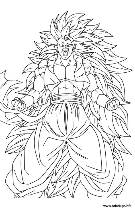 Coloriage Dragon Ball Z Sangoku Super Sayen 10 Manga Dbz