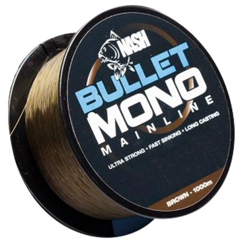 nash bullet mono 0 37 mm kahverengi sazan misinası da