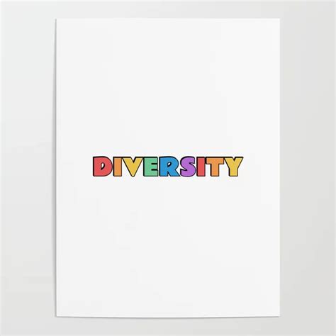 Diversity Rainbow Poster Graphic Design Diversity Rainbows