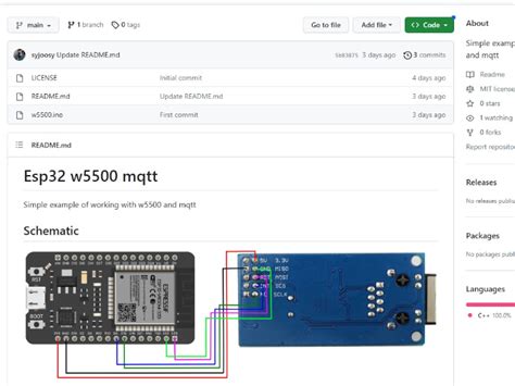 Esp32 W5500 Mqtt