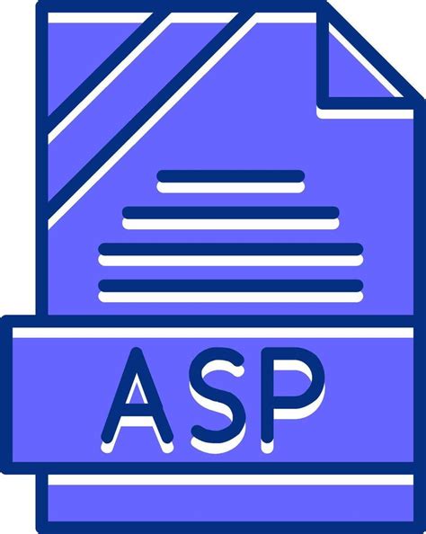 Asp Format Filled Slip Style Icon 53859613 Vector Art At Vecteezy