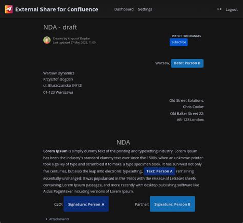 Warsaw Dynamics How To Make Manage And Sign Contracts In Confluence